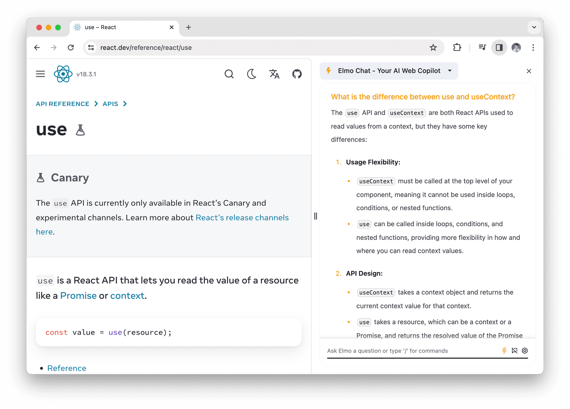 Elmo Chat - Your AI companion to create summaries and insights